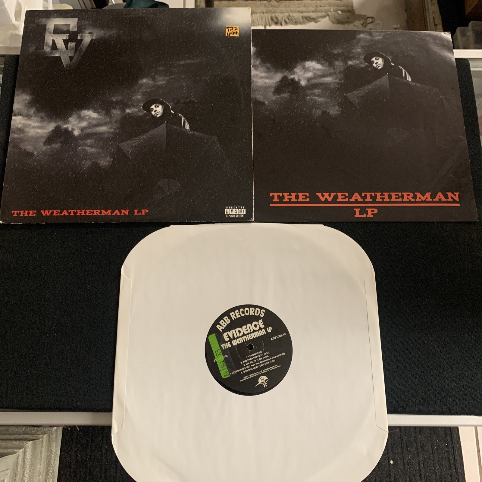 2007 EVIDENCE THE WEATHERMAN LP ABB1089-1 ~ VG/VG+ ~ Missing 2nd Vinyl ...