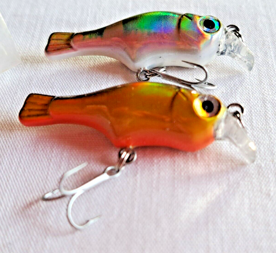 LOT Rapala Mini Fat Rap 3 Crankbait Silver 1ea and 6ea Small Reflective ...