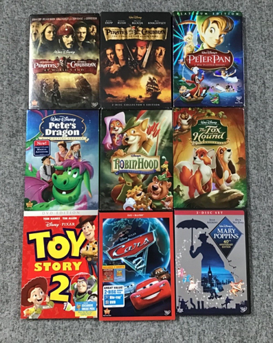 Lot of 9 Disney Blue Ray and Standard DVDs - All Tested! | eBay