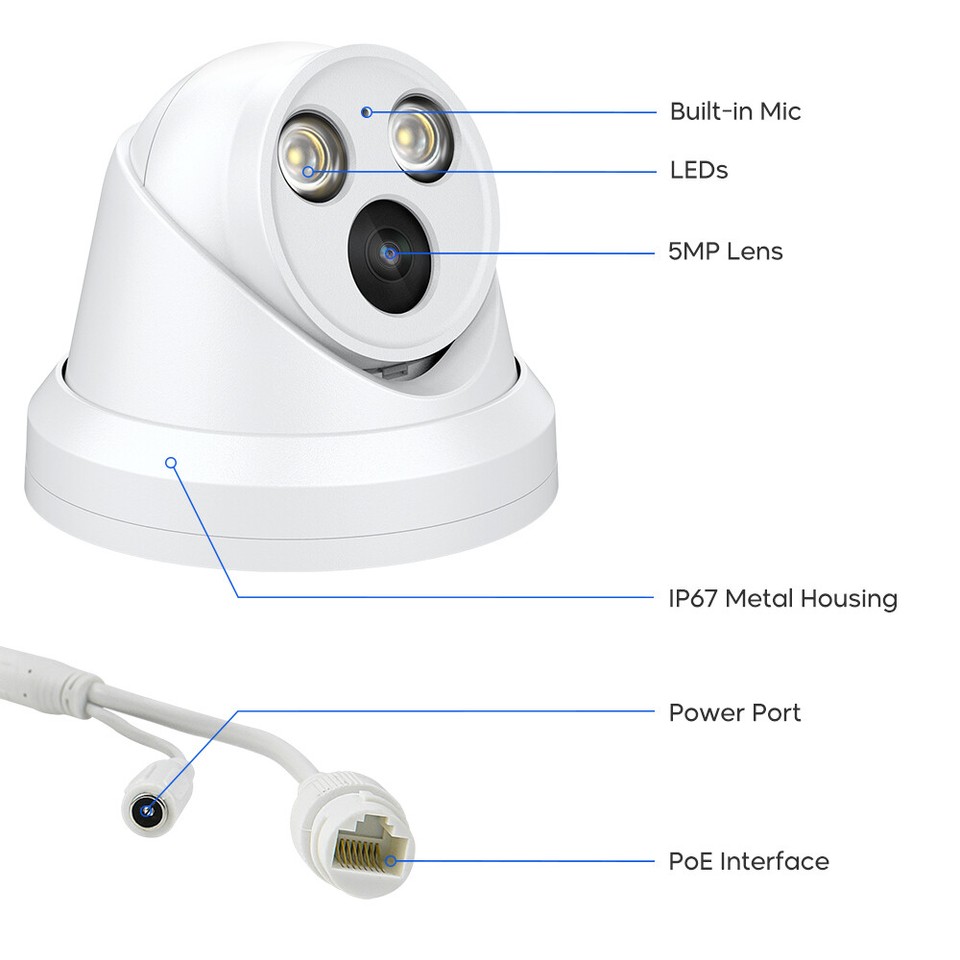 HITOSINO 32CH H.265+ NVR CCTV Security Camera System Kit Night Business ...