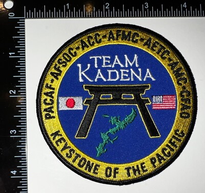 USAF Team Kadena 14th Fighter Squadron PACAF AFSOC ACC AFMC Keystone Pac Patch | eBay