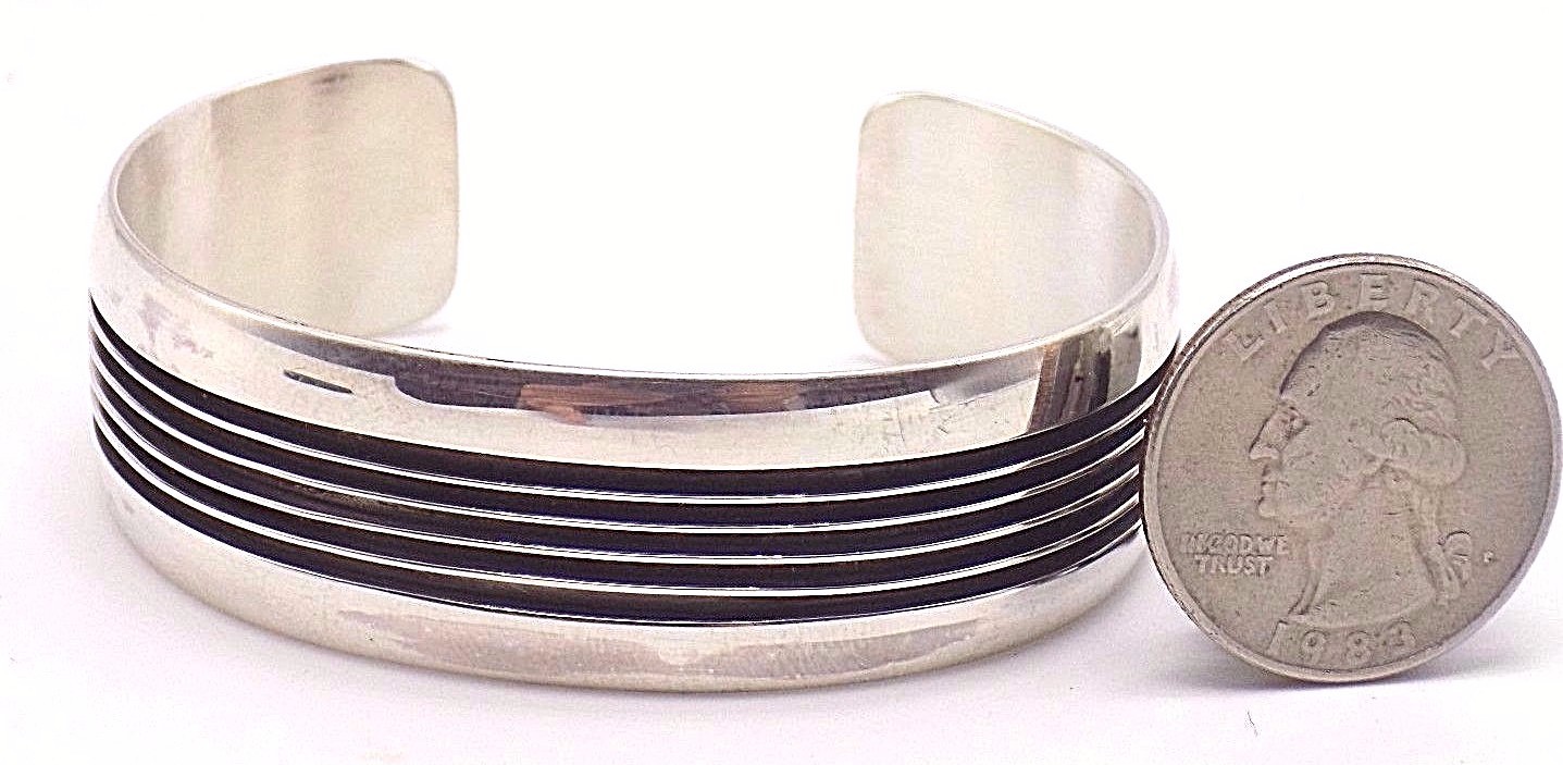 Sterling Silver Navajo Handmade Bracelet-Ray King | eBay