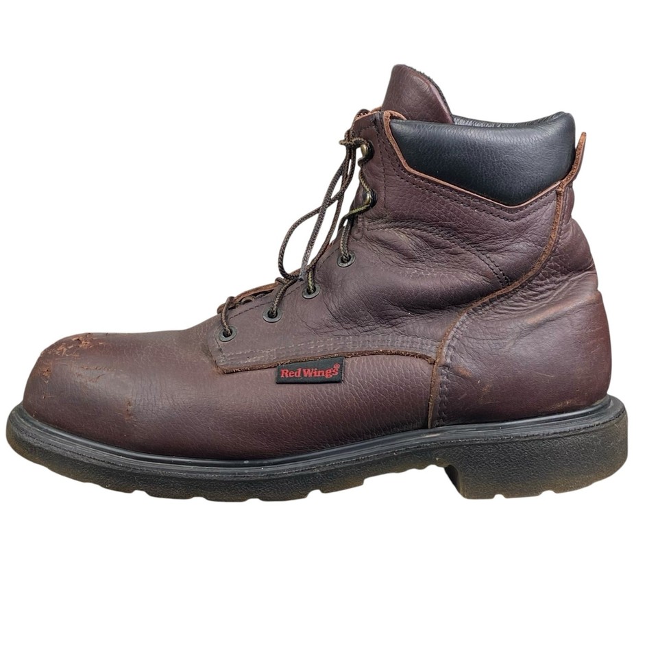 Red Wing Mens Supersole 2406 Brown Leather Steel Toe Work Boot Size US ...