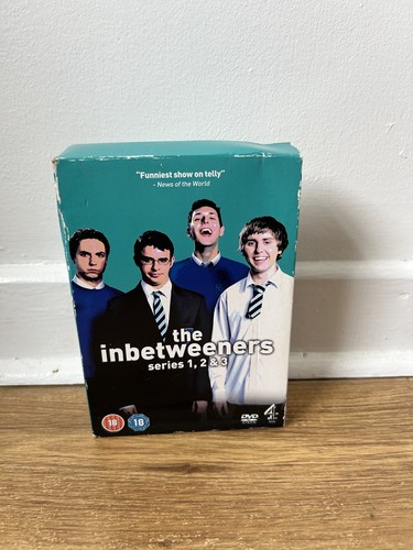 The Inbetweeners Series 1 2 3 DVD Box Set TV Rated 18 Comedy 433 ...