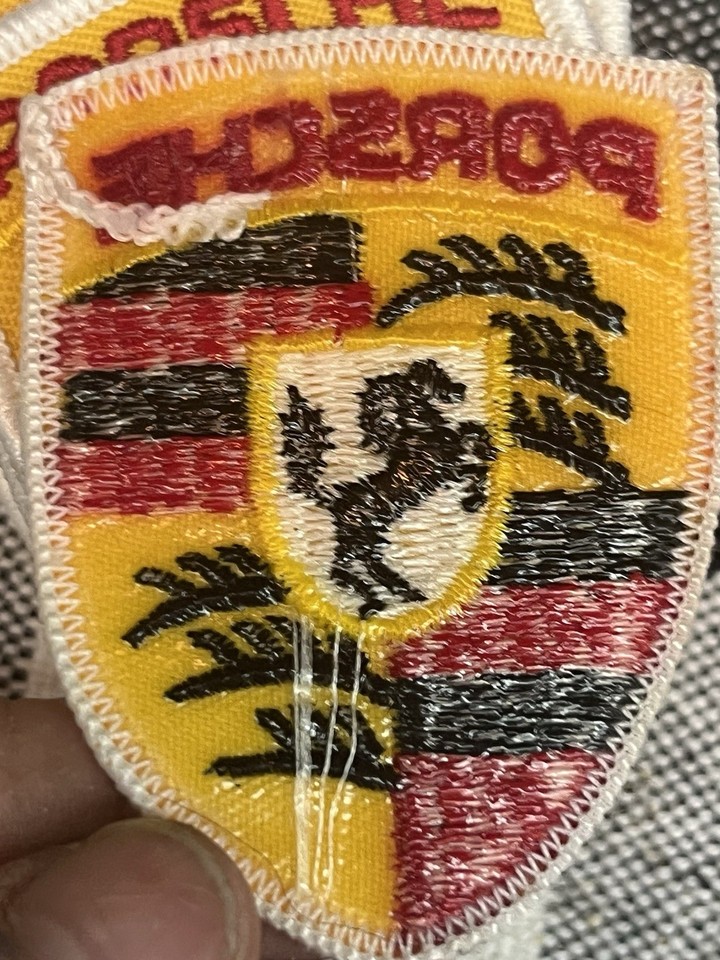 1980s Vintage Porsche Embroidered Patch Automotive Sports Car Badge | eBay