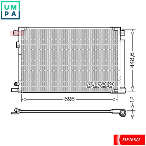 CONDENSER AIR CONDITIONING DCN50128 FOR TOYOTA RAV/4/VAN CAMRY M20A-FKS ...