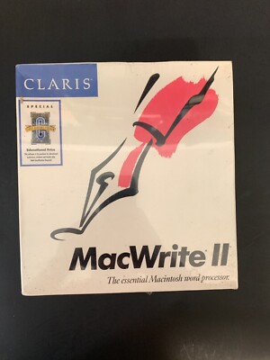 Vintage Apple Macintosh Claris MacWrite II US English Version New ...