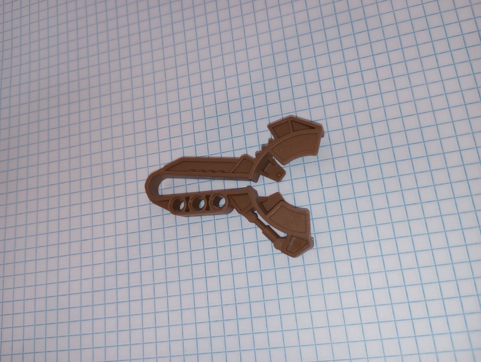 1 Bionicle Kanoka Disk Launcher Light Brown Vahki Genuine Lego part ...