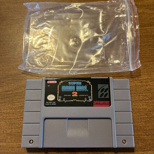 Super Mario Bros. 2 Dream Courses SNES 16-Bit Rom Game Cart USA NTSC ...