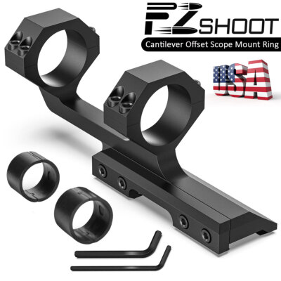 1 inch Cantilever Scope Mount 30mm Picatinny Rail Universal One Piece ...
