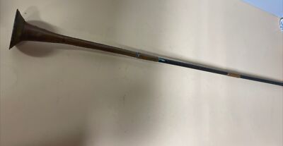 Antique English Copper & Brass Fox Hunting Horn 39" Long | eBay