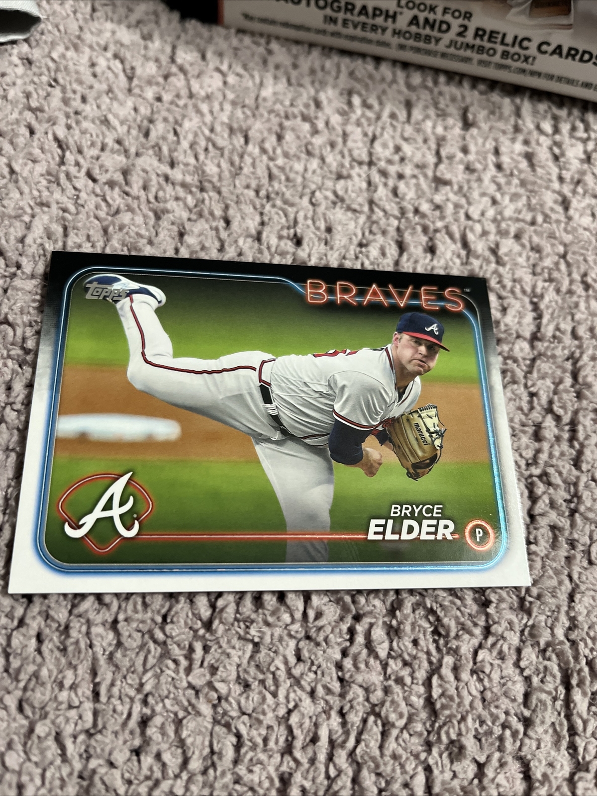 2024 Topps Series 1 Bryce Elder Atlanta Braves #48 Baseball Card | eBay