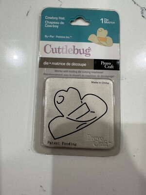 Provo Craft Cuttlebug Cutting Die 1 PC Cowboy Hat Scrapbooking Crafts ...
