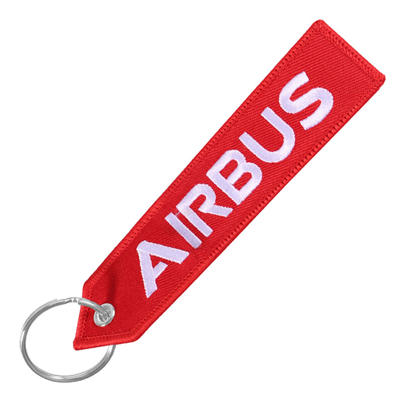 Airbus Keychain Phone Straps Embroidery A320 Aviation Key Ring Chain St ...