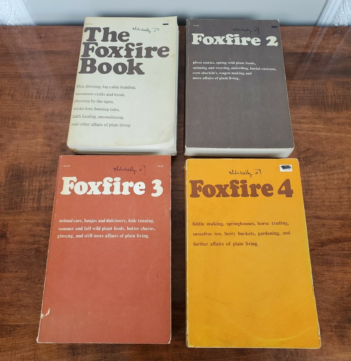 The Foxfire Book 1-4 Vol. Homesteading Survival Prep Vintage Eliot ...
