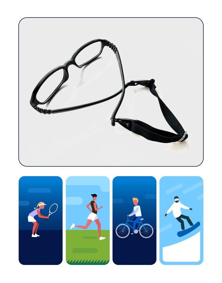 Kids Glasses Hook 4 Pack Strap Eyeglasses Miraflex Holder Elastic ...