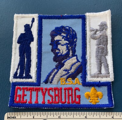 Vintage GETTYSBURG Boy Scouts of America Heritage Trail PATCH SET BSA ...