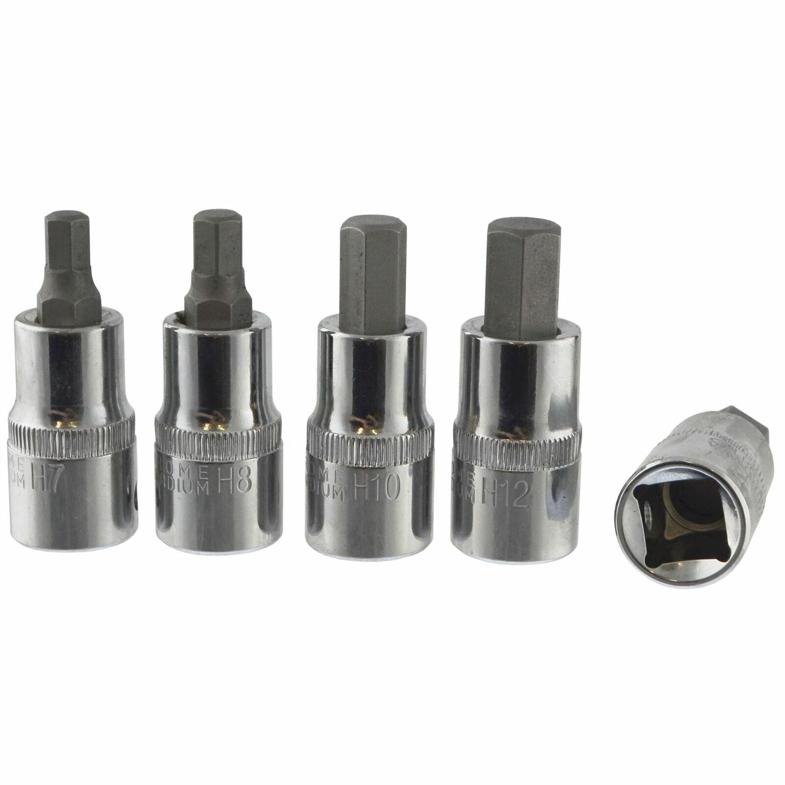1/2" Drive Metric Hex Allen Male Torx Spline Triple Square Bit Sockets ...