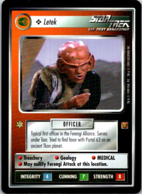 Star Trek CCG Rules Of Acquisition Letek | eBay