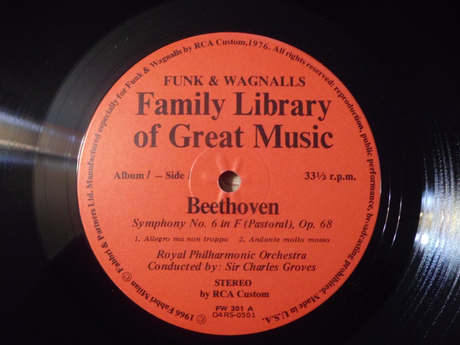 Funk & Wagnalls Family Library of Great Music Album 1 Beethoven LP | eBay