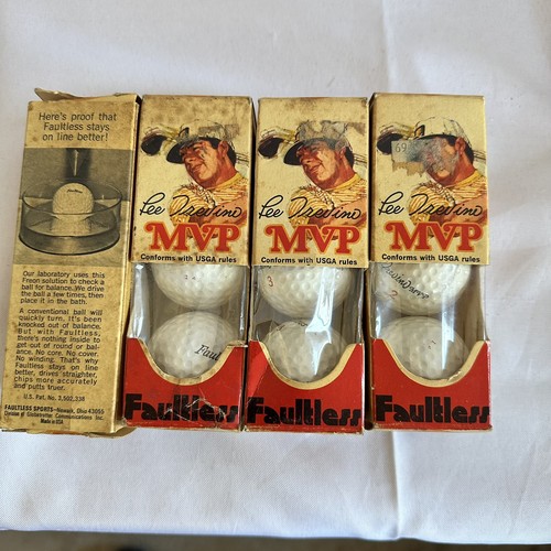 4 Vintage Lee Trevino MVP Sleeves (3ea) Faultless Golf Balls | eBay