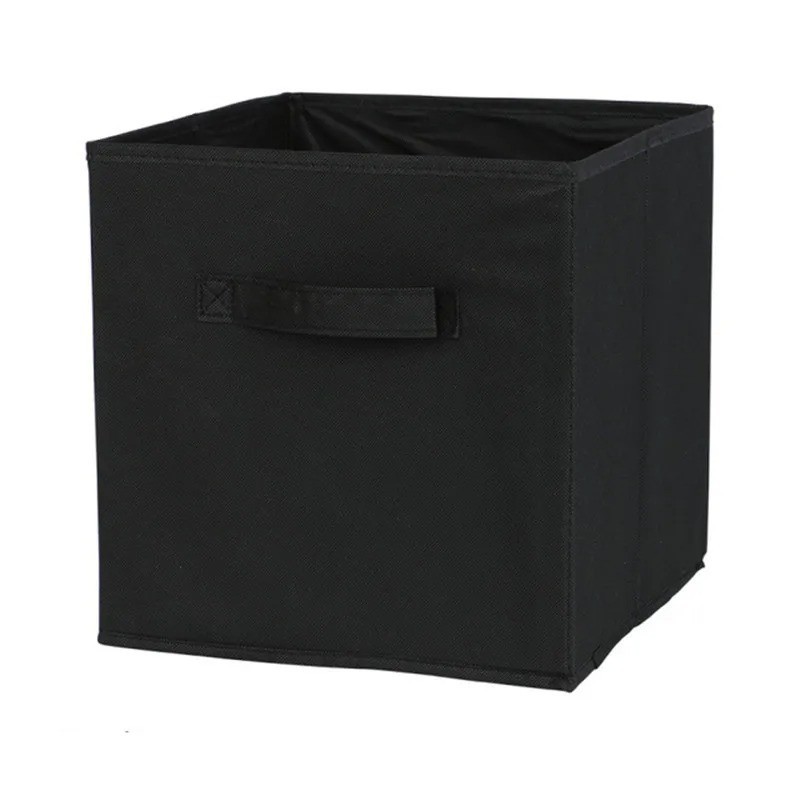 X4 Cube Storage Boxes Fabric Box Organiser Foldable Collapsible Canvas ...