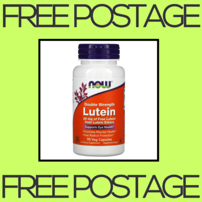 NEW NOW Foods, Lutein, Double Strength - 90 Veg Capsules FREE SHIPPING ...