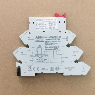 ABB Slim Relay + Base Set CR-S024VADC1CRS CR-S024VADC1CRZ CR ...