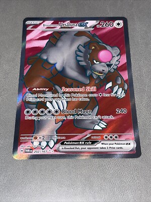 Bloodmoon Ursaluna ex 202 | Double Rare Full Art | Pokemon Twilight ...