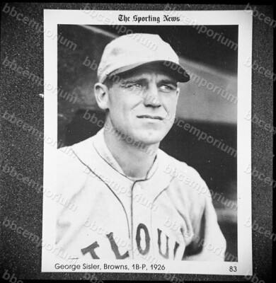 George Sisler Medium Frame Negative - Jim Rowe Archive E277 | eBay