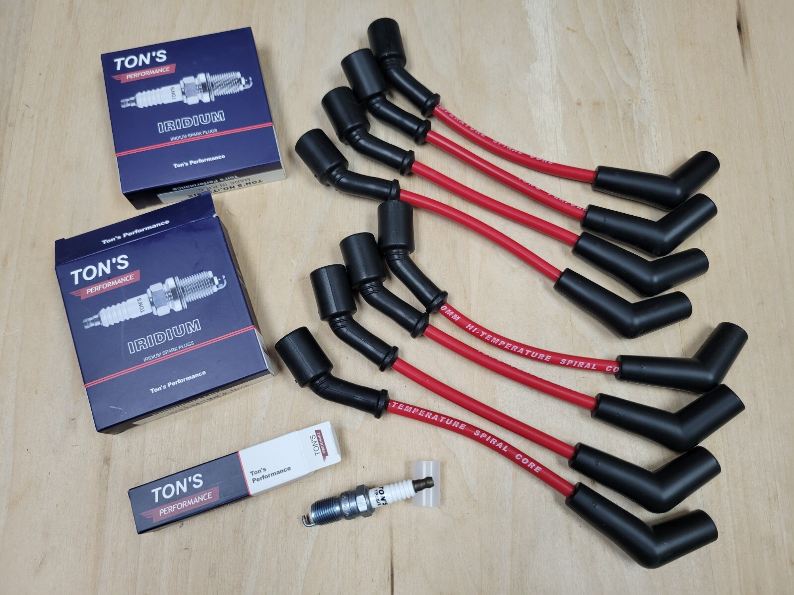 Ton's GM Chevy Camaro Corvette 8mm Spark plug wires & IRIDIUM SPARK ...