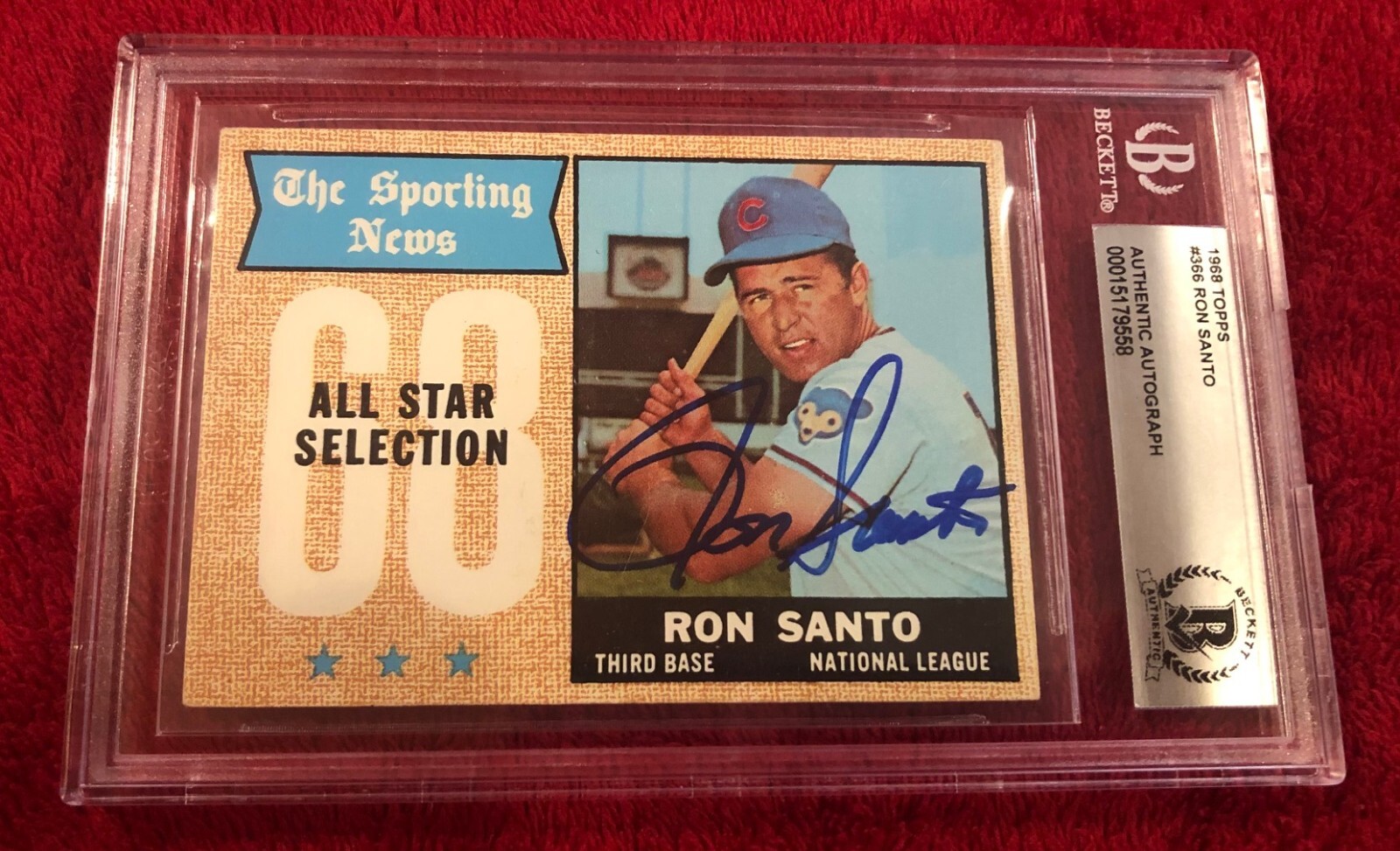 Ron Santo Autographed Memorabilia | Signed Photo, Jersey, Collectibles ...