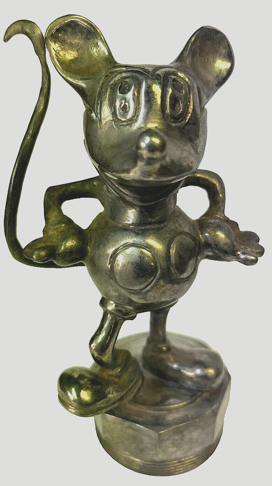 DISNEY MICKEY MOUSE AUTOMOBILE MASCOT RADIATOR CAP 1920s MODEL T FORD ...