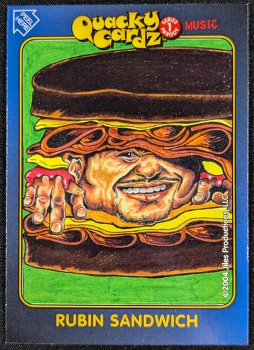 Rubin Studdard Sandwich Music Americal Idol 2004 Quacky Wacky Card (NM ...