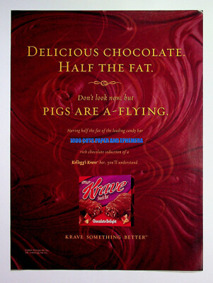 Krave Snack Bar Kellogg's 2004 Trade Print Magazine Ad Poster ADVERT | eBay