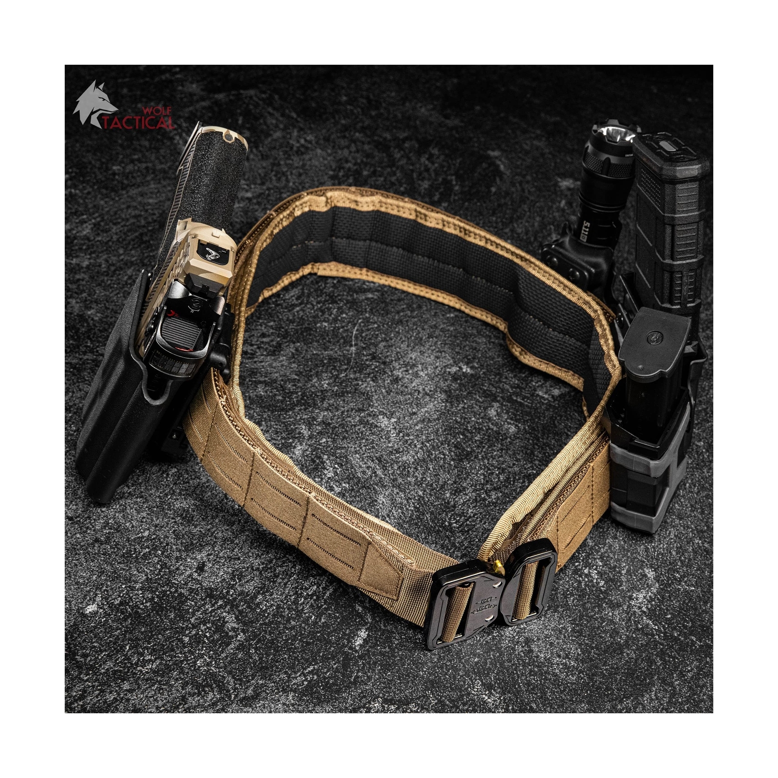 WOLF TACTICAL Molle Battle Belt – War Belt Battle Belts Tactical Gun ...