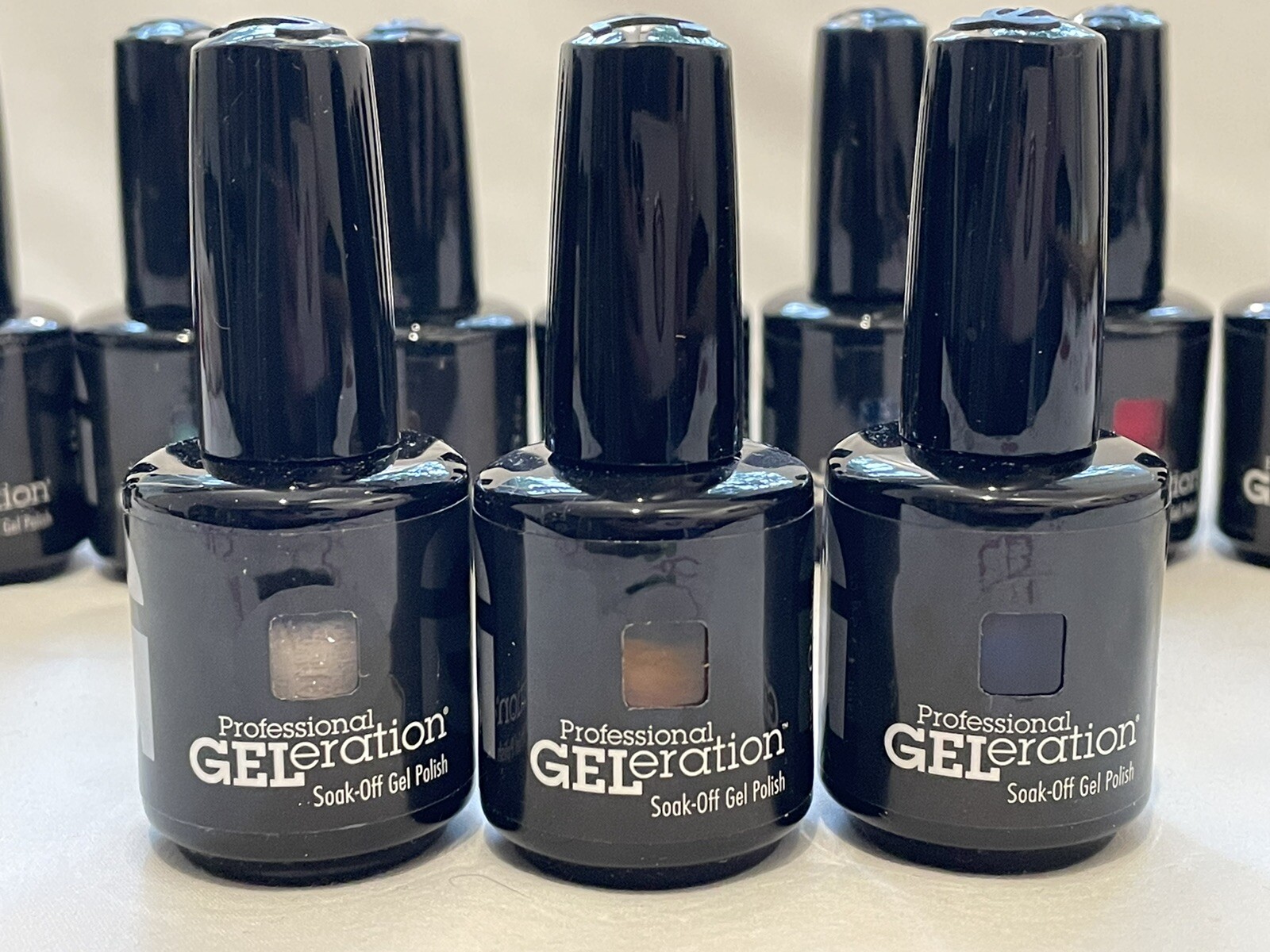 Joblot / Bulk Buy 9 Jessica Geleration 15ml UV gel polish - new ...