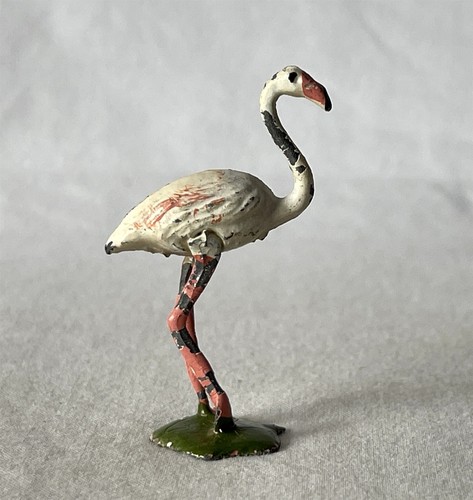 Vintage Painted Lead Toy Britains Era Zoo / Wild Flamingo / Stork Bird ...