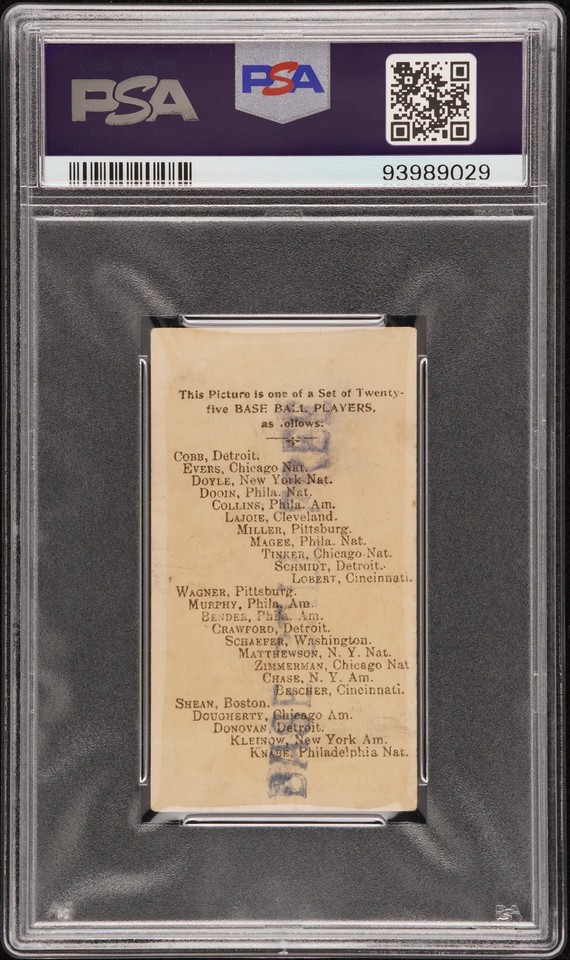 1909 E102 Set Of 25 Ty Cobb MK PSA 2 | eBay