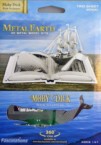 Metal Earth Moby Dick Book Sculpture 3D metal Model + Tweezer 11166 ...