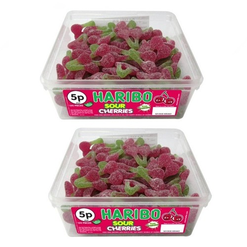 2 X FULL TUBS HARIBO SWEETS WHOLESALE DISCOUNT CANDY BOX PARTY FAVOURS ...