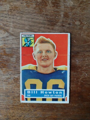 1956 Topps #19 Bill Howton Green Bay Packers NO CREASES | eBay