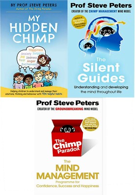 Chimp Paradox 3 Books Collection Set Prof Steve Peters My Hidden Chimp ...