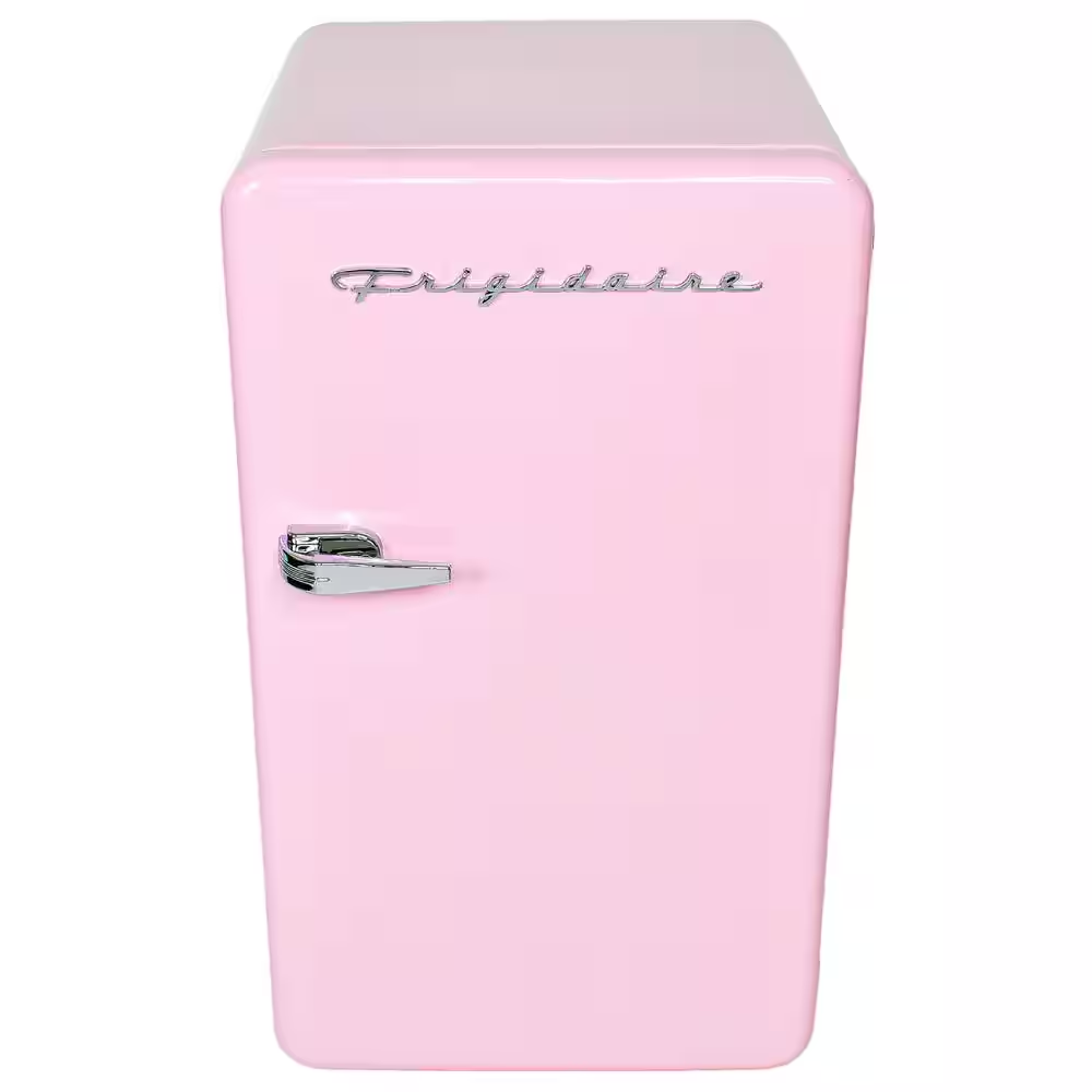 3.2Cu-ft Pink Reversible Door Beverage Compact Mini Retro Fridge With ...