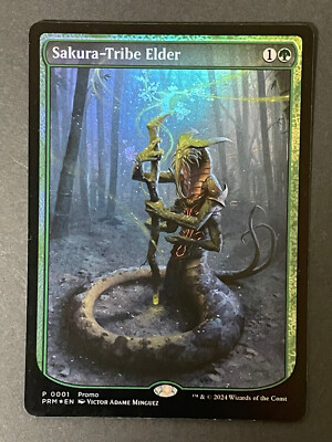Foil Sakura Tribe Elder P 0001 PRM EN 2024 Promo Magic: The Gathering ...