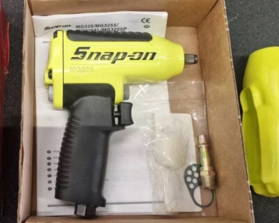 Snap On MG325 HiViz Yellow Impact Wrench Brand New 3/8 With Cover | eBay