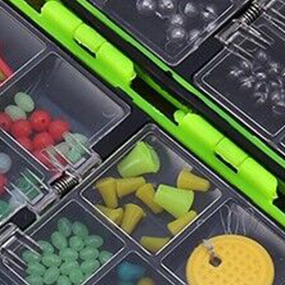 24 Compartments Fishing Tool Set Tackle Box Full Loaded Lure Bait Hooks ...