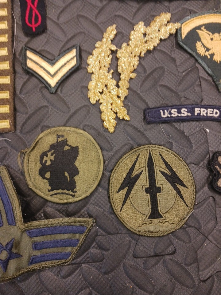 Vintage Military Patches Army Old Antique Military Army Patches ...