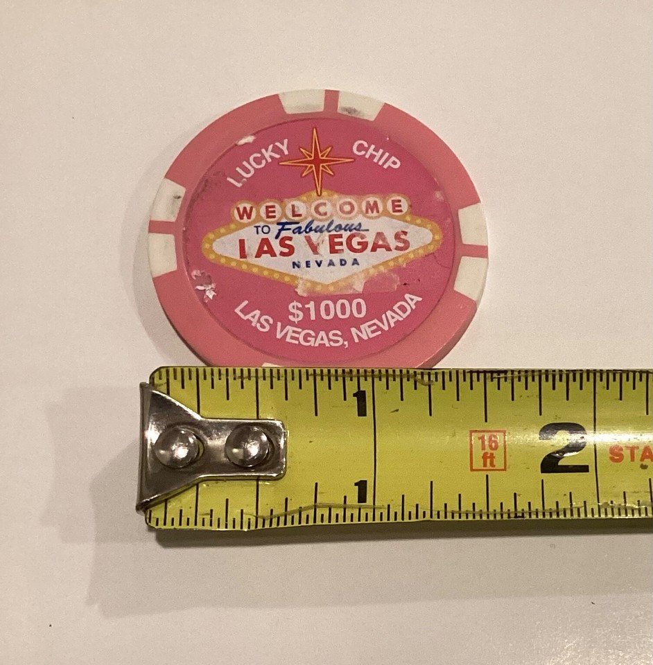Lucky Chip Welcome To Fabulous Las Vegas $ 1000 Fridge Magnet FR2 | eBay