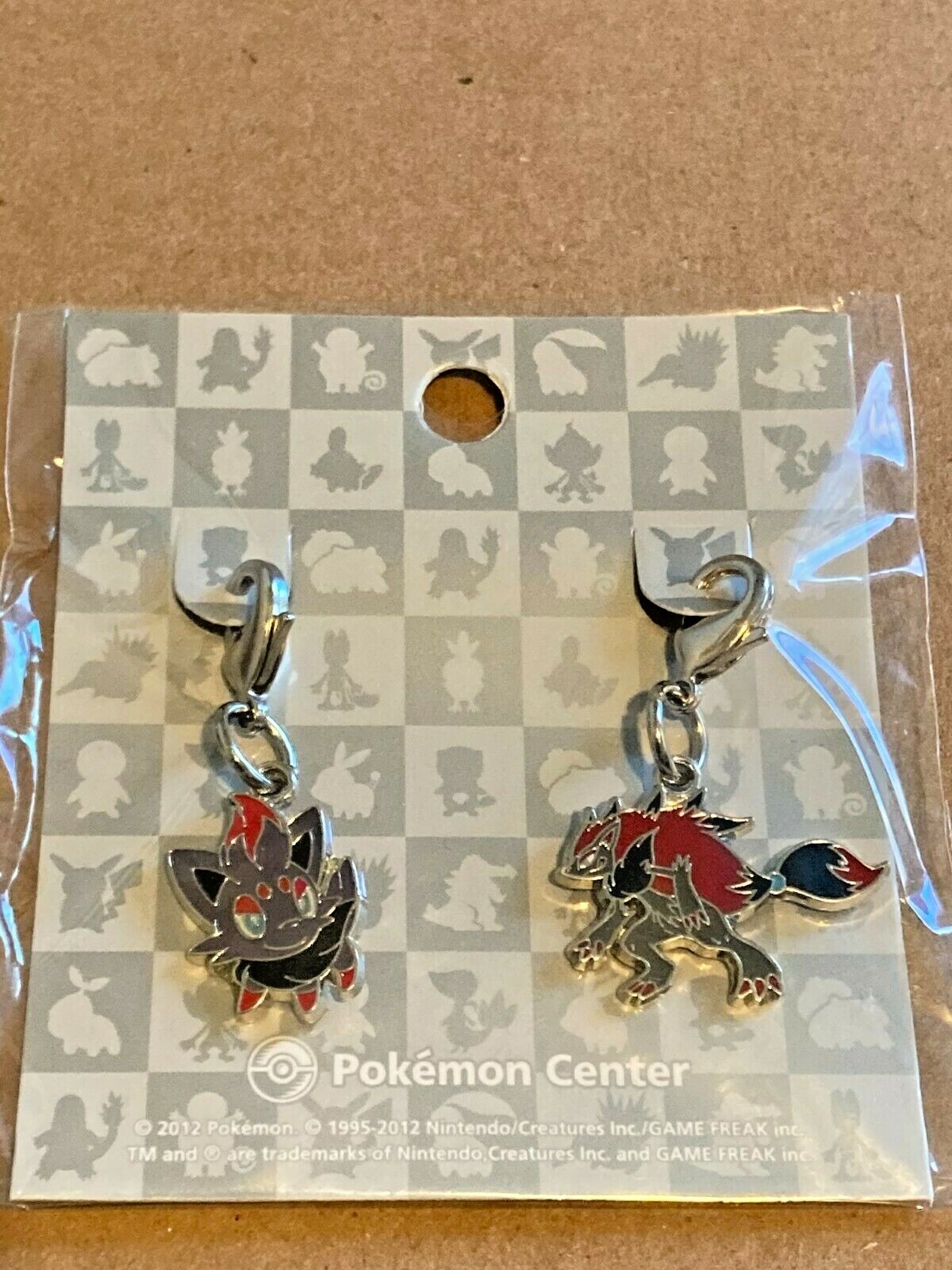 Pokemon Center Zorua Zoroark Metal Keychain Charm Clip New Sealed | eBay